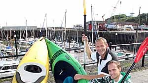 Father and son kayak for charity | wsfp.co.uk