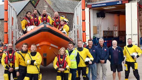 Minehead lifeboat crew on TV | wsfp.co.uk