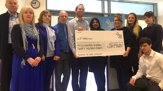 Massive cheque presentation on Elliot’s anniversary | wsfp.co.uk