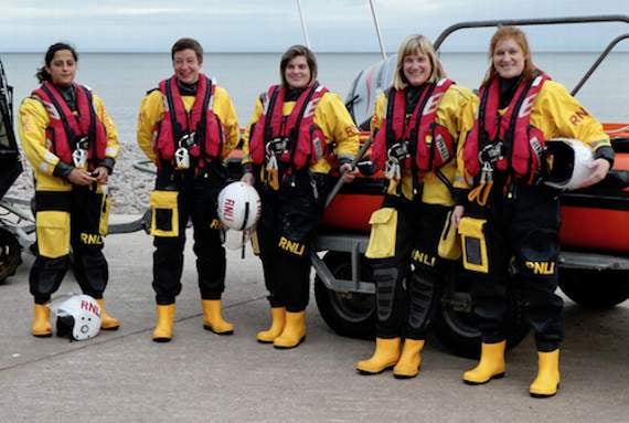 Minehead launches lifeboat with all-female crew | wsfp.co.uk