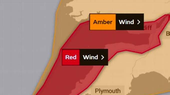 Storm Eunice weather warning now upgraded to Red, with rail services ...