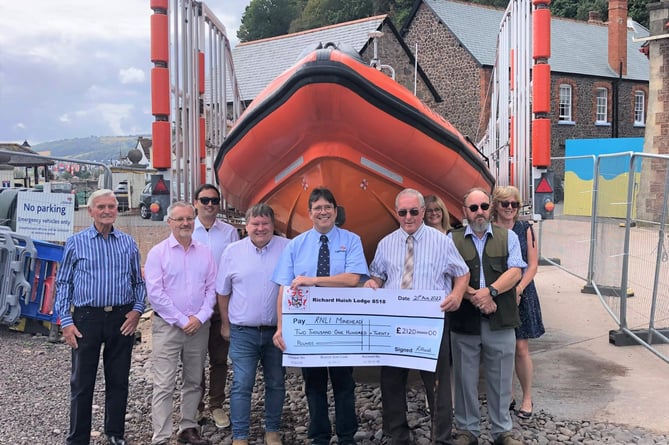Freemasons boost Minehead lifeboat appeal | wsfp.co.uk