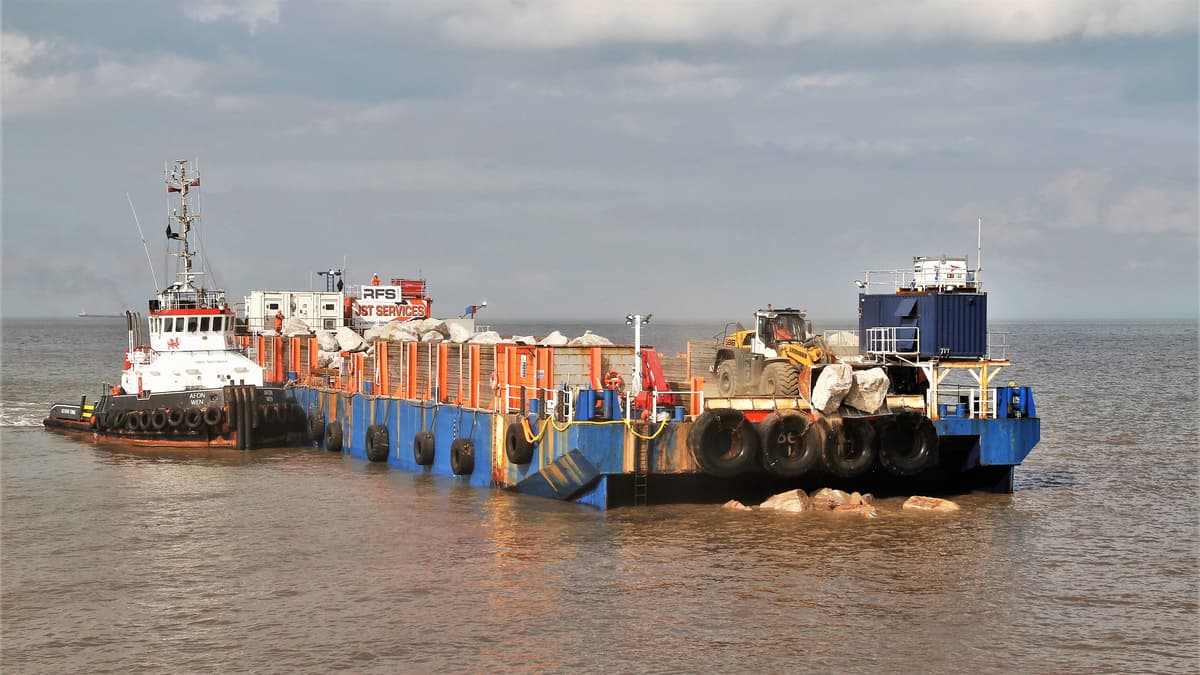 Rock armour starts to arrive off Blue Anchor for £3.8 million coastal ...