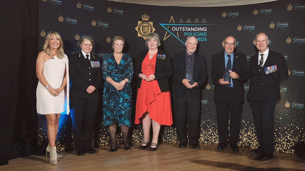 Awards presented for outstanding police work during the past year ...