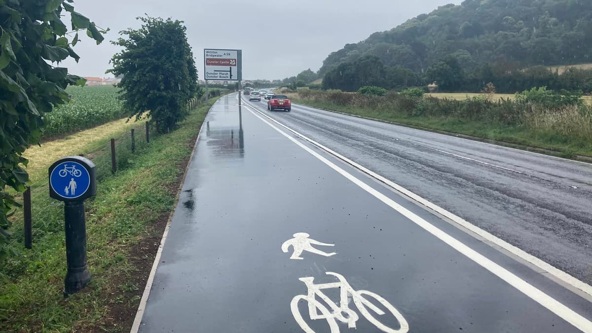 Cyclepath along A39 from Dunster to Minehead is now open | wsfp.co.uk