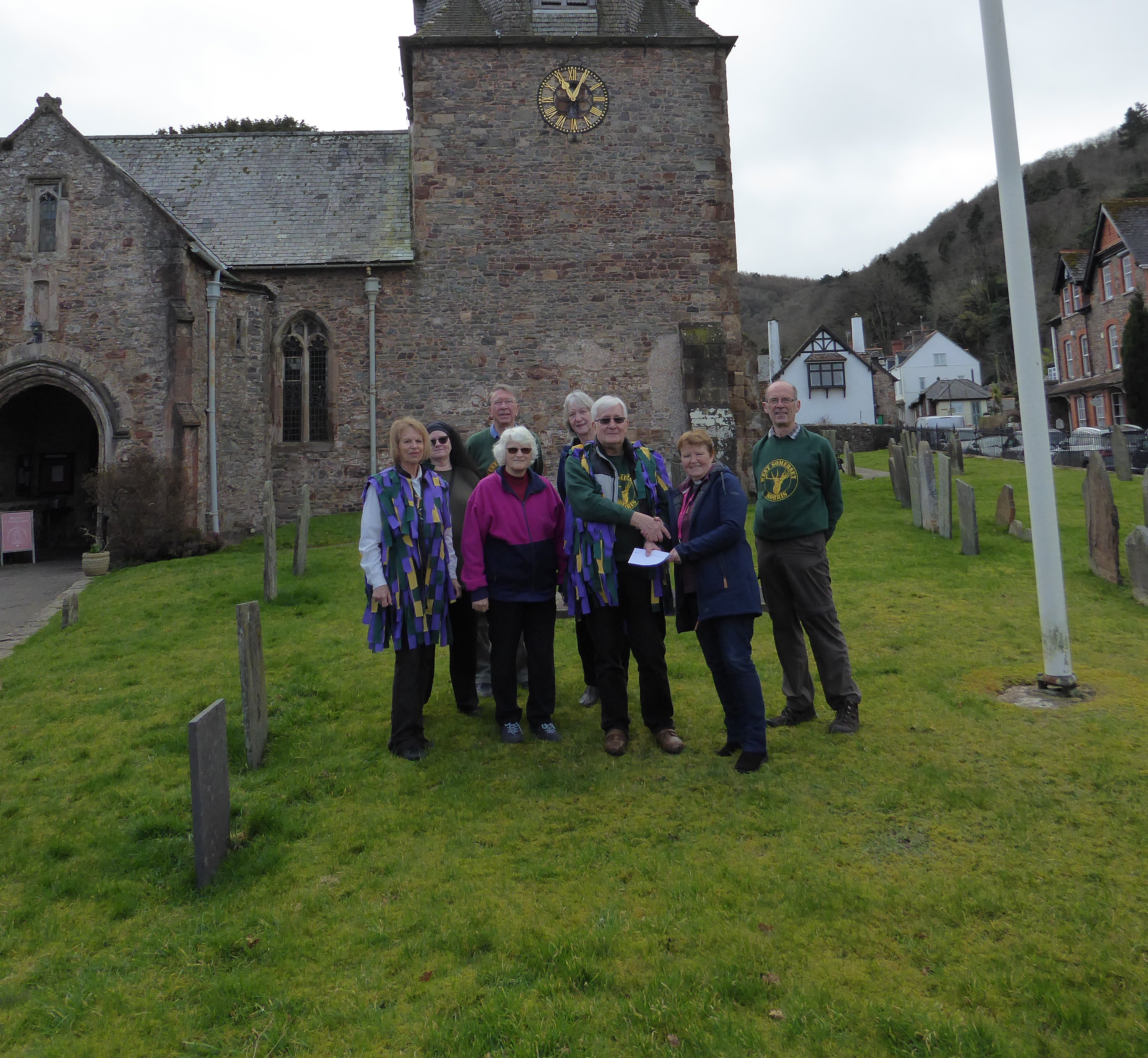 Cheques presented to West Somerset charities after year of Morris dance ...