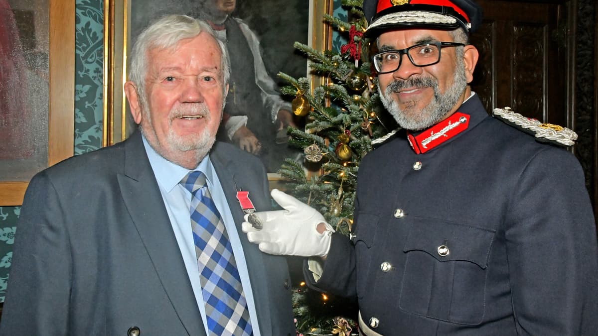 Lord Lieutenant presents BEM to Robbie Rutt for services to Kilve ...