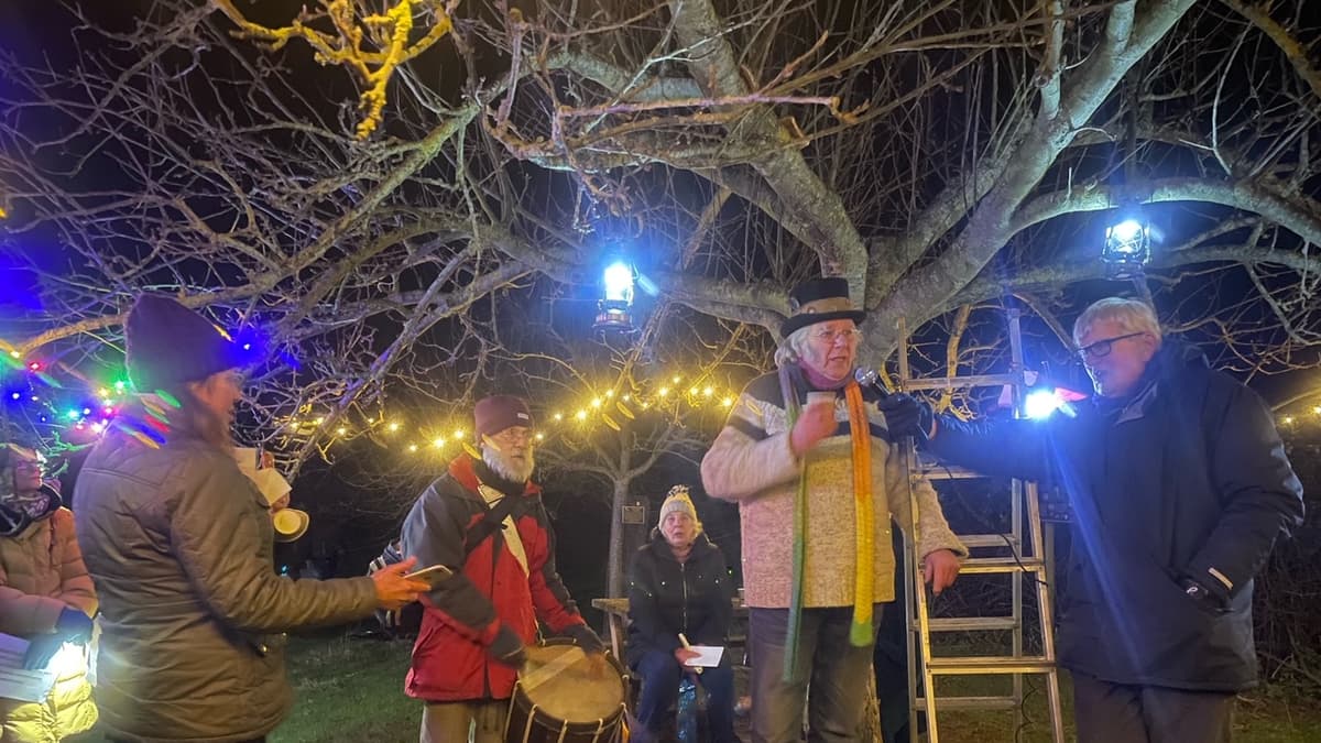 Martyn Babb leads wassail in Carhampton for last time before leaving ...