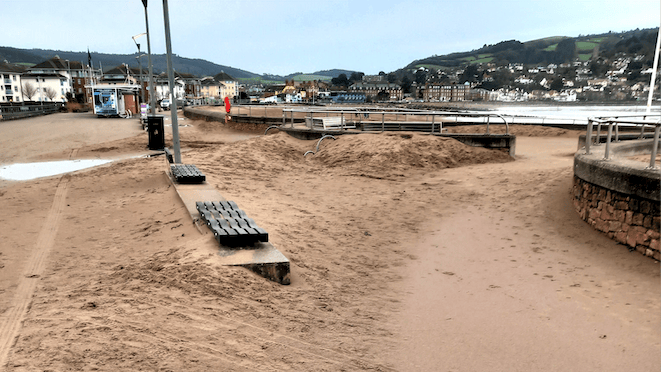 Council sweeps 800 tons of sand off Minehead sea front | wsfp.co.uk