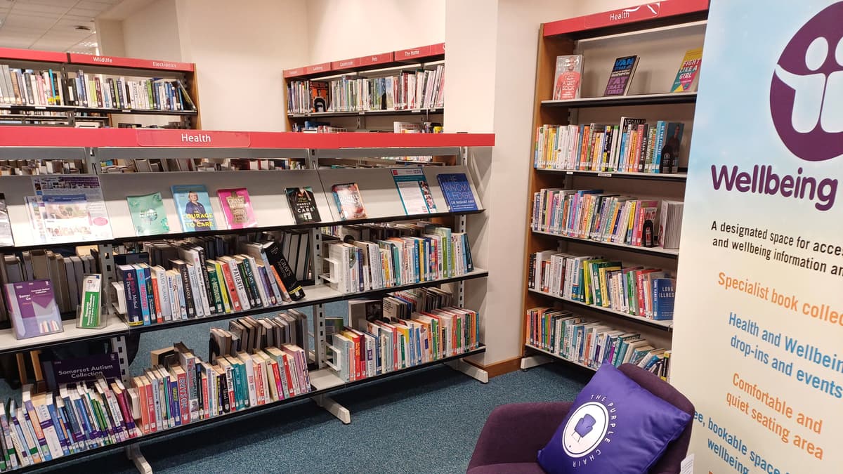 Williton Library's purple chair provides wellbeing safe space for women ...