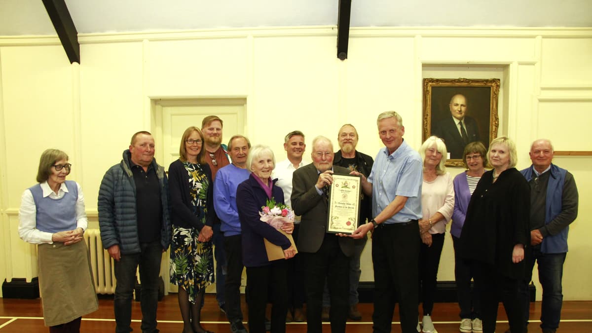 Tim Webb becomes first 'Freeman of Old Cleeve' after 58 years on parish ...