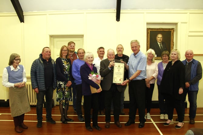 Tim Webb becomes first 'Freeman of Old Cleeve' after 58 years on parish ...