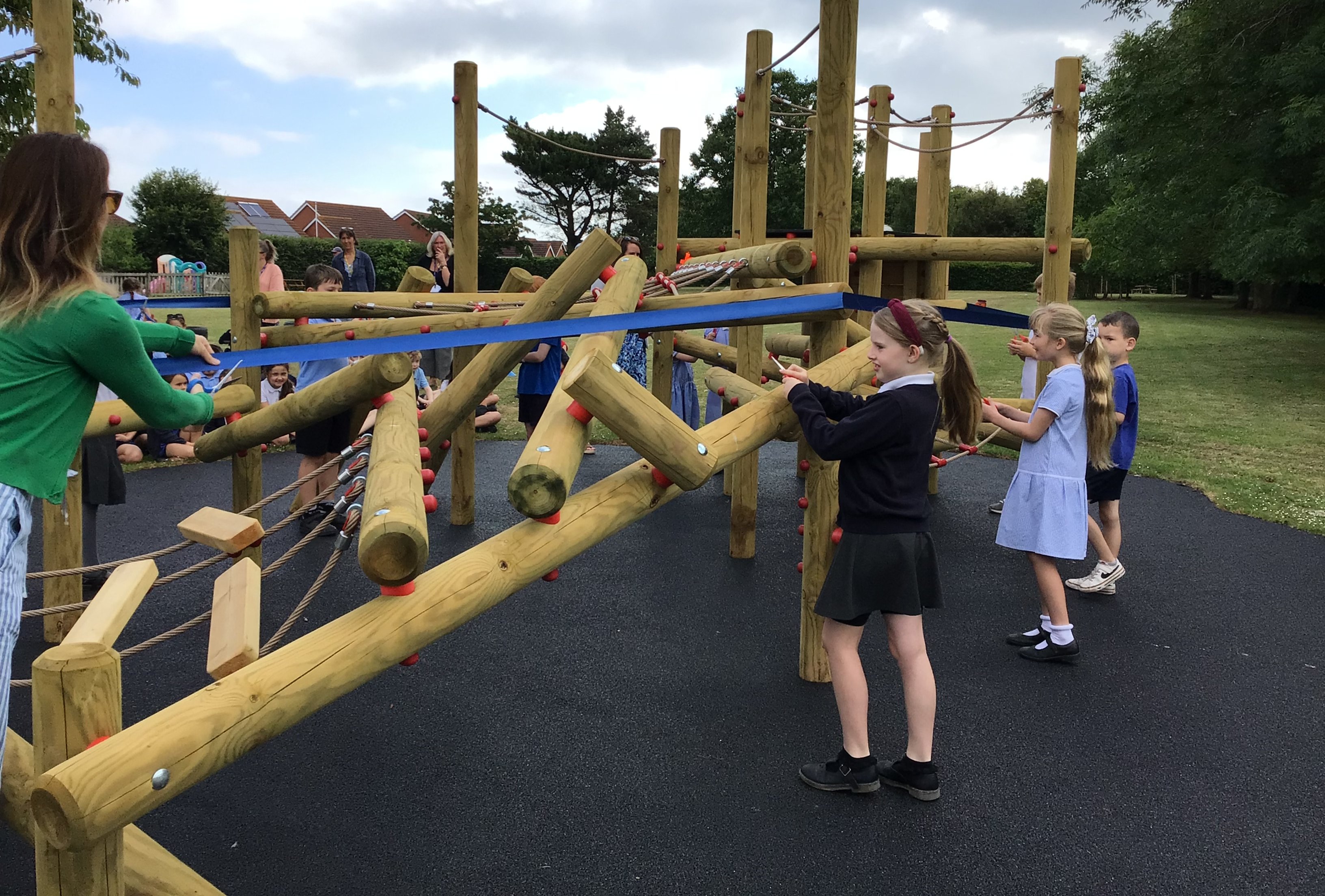 Watchet's Knights Templar School 'Jungle Climber' playground equipment ...