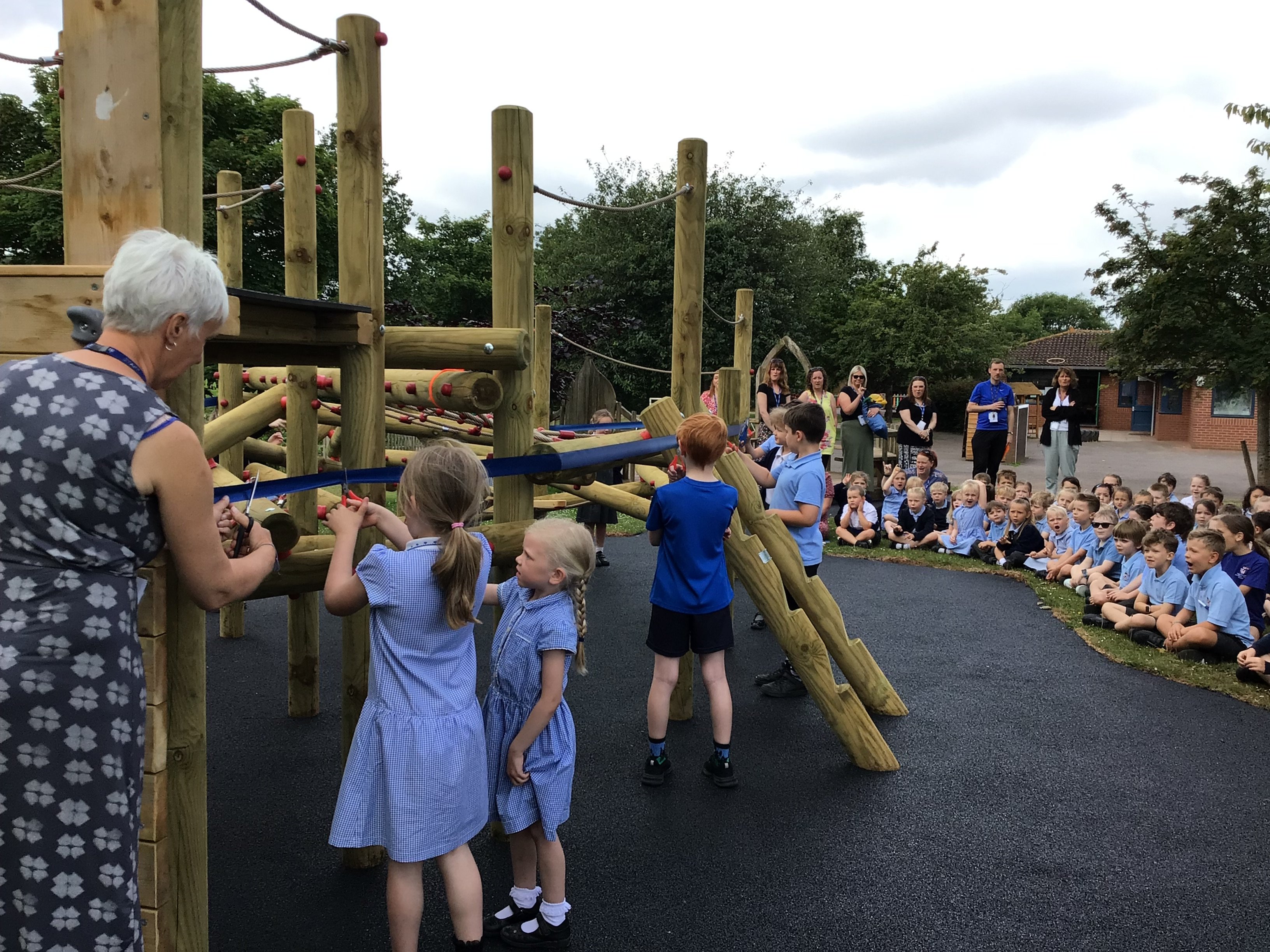 Watchet's Knights Templar School 'Jungle Climber' playground equipment ...