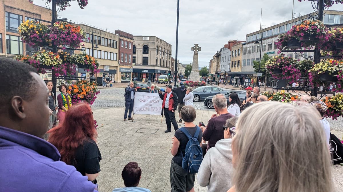 Community declares right-wing violence will 'not be tolerated' at ...