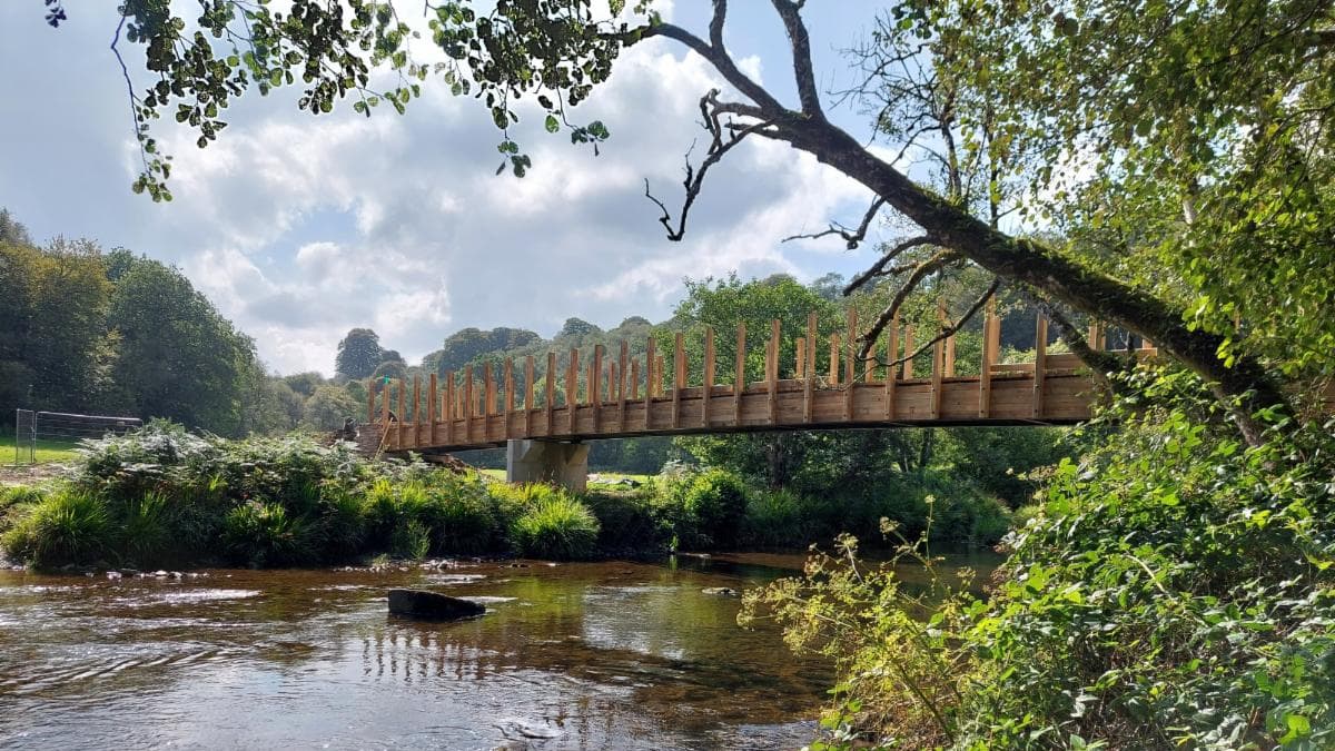 New River Barle bridge to be officially opened next month on 'Exmoor ...