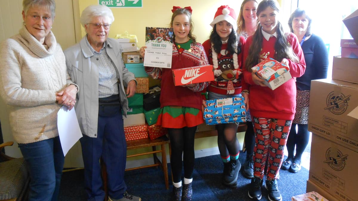 Operation Christmas Child receives Minehead Middle School shoebox gifts ...