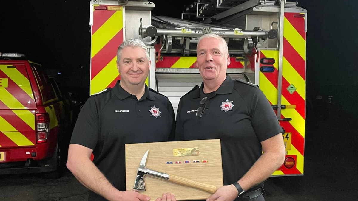 Chief Fire Officer makes retirement presentations to Nether Stowey's ...