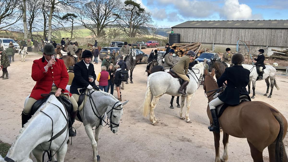 Trail hunting packs come together on Exmoor to raise funds for Marie ...