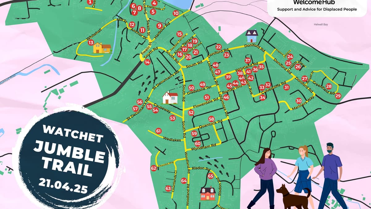 More than 60 Watchet homes in Easter Monday jumble trail across town ...