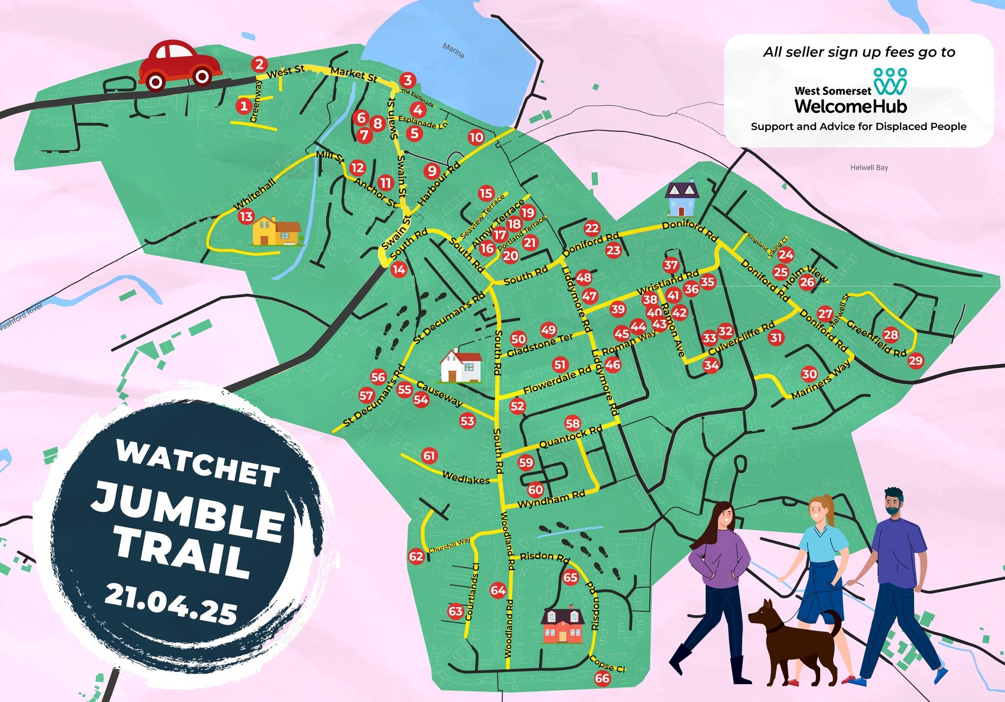 More than 60 Watchet homes in Easter Monday jumble trail across town ...
