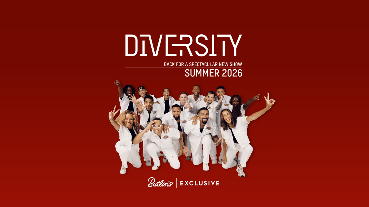 Butlin's entertainment line-up for 2026 includes Diversity and Maximum ...