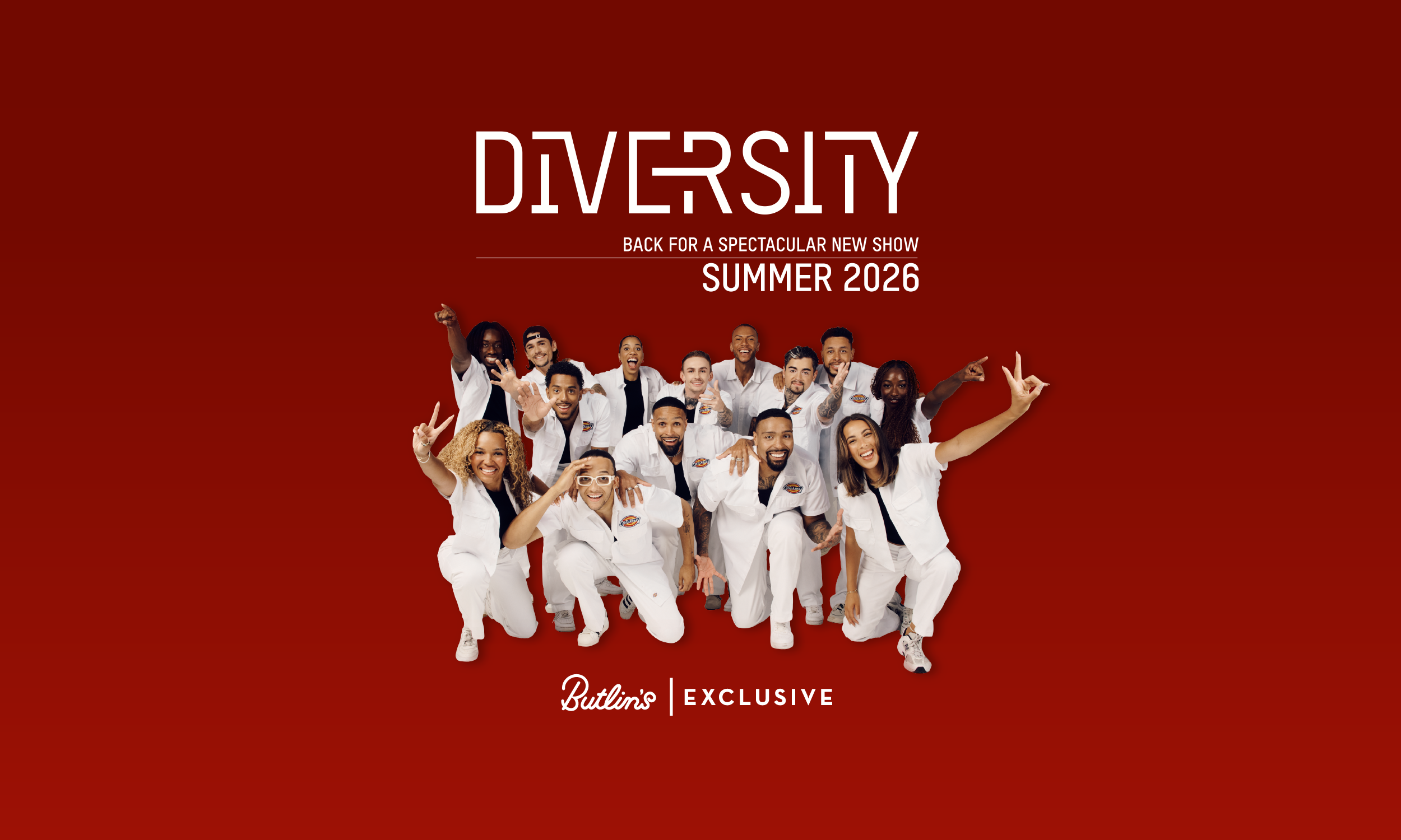 Butlin's entertainment line-up for 2026 includes Diversity and Maximum ...