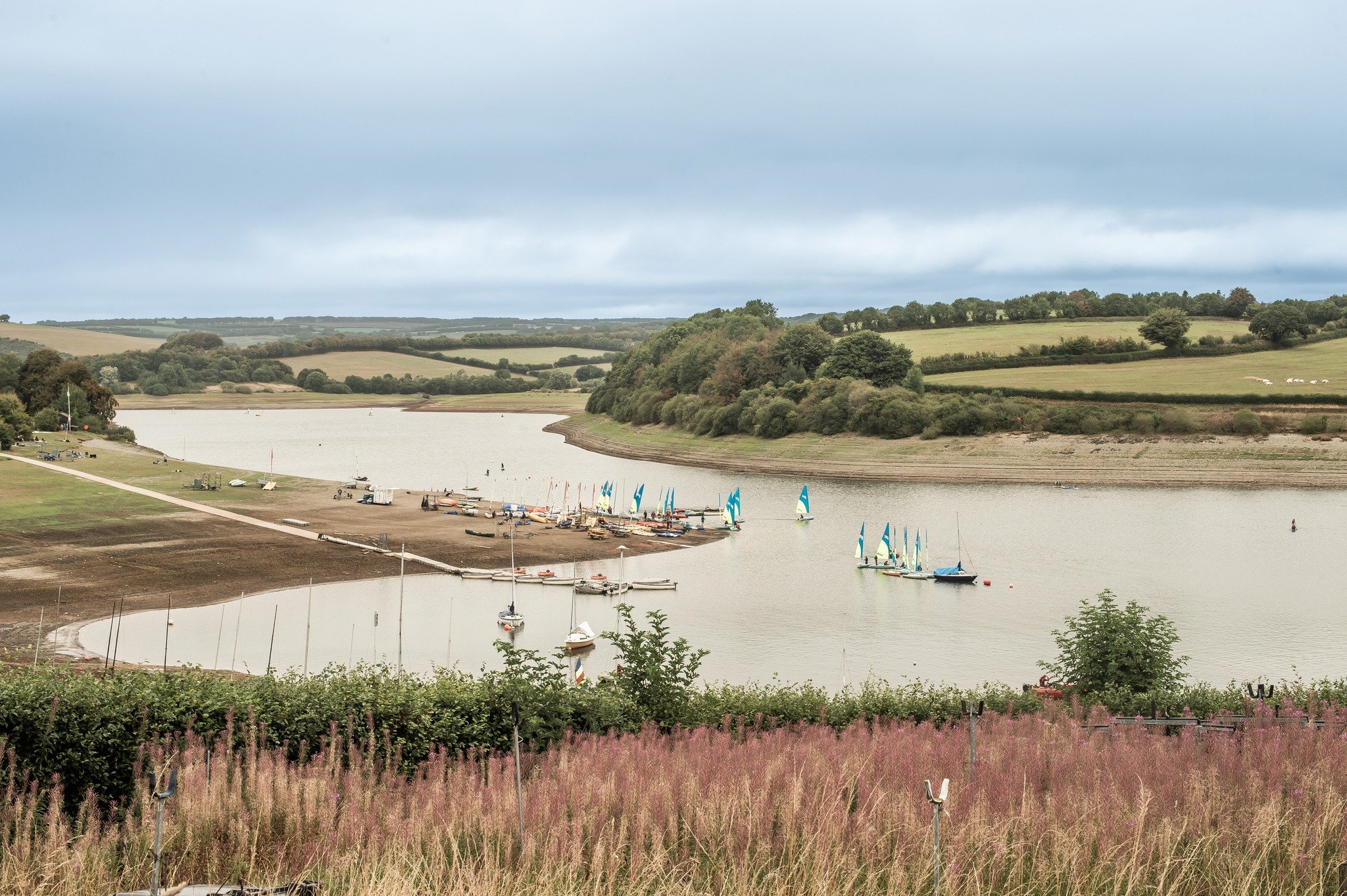 Water levels plunge at giant Exmoor reservoir after dry spring and ...