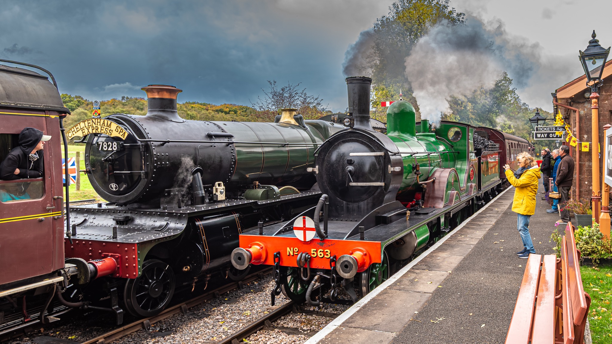 Steam train enthusiasts brave wet and windy West Somerset weather for ...