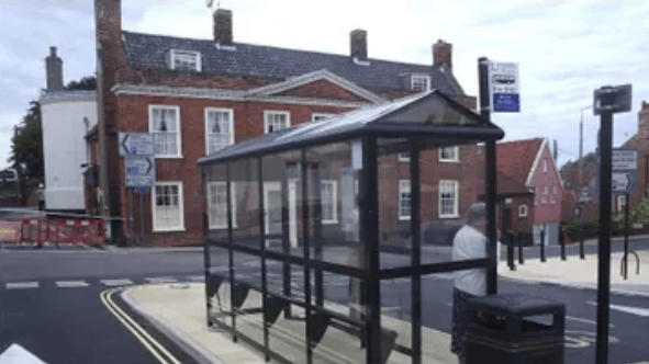 Three replacement bus shelters being installed in Minehead | wsfp.co.uk