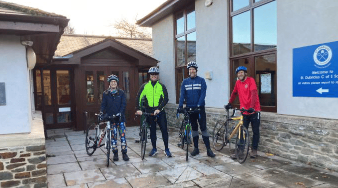 Community support as heads cycle to all eight Moorland Federation ...