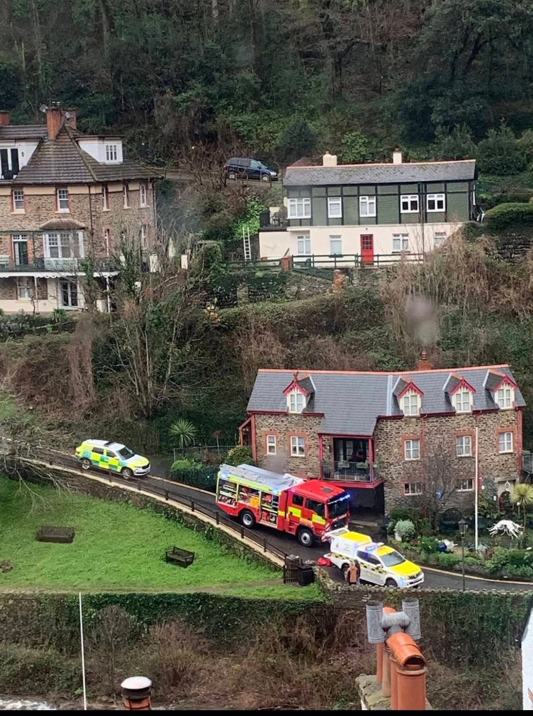 Porlock firefighters mobilised as woman falls into swollen Exmoor river ...